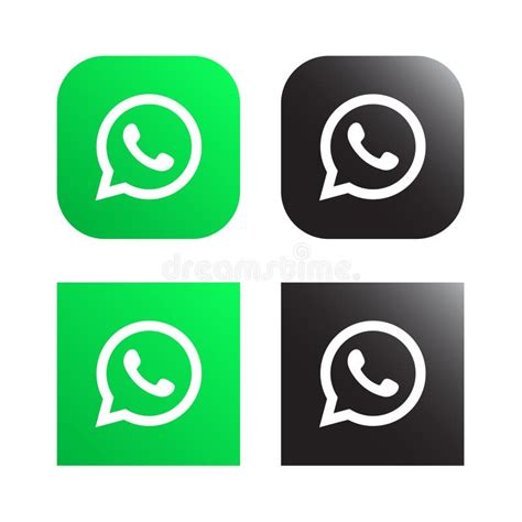 Logotipo De Whatsapp Verde Para Web Y App Ui Imagen De Archivo