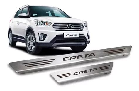 Kit Soleira De Porta Aço Inox Escovado Hyundai Creta