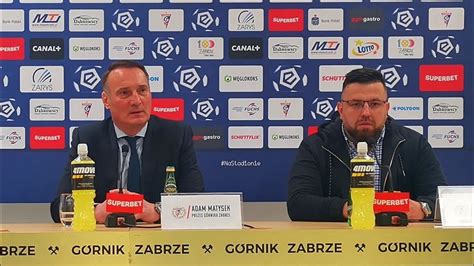 Konferencja Prasowa Prezesa Adama Matyska I Dyrektora Sportowego