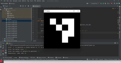how to create an aruco marker generator using python
