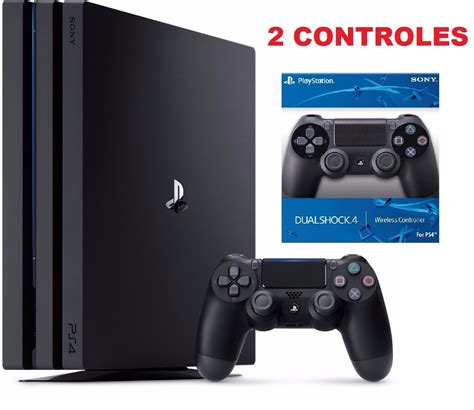 Ps4 Console Playstation 4 Pro 1tb New Ps4 4k 2 Controles R 2 199 90