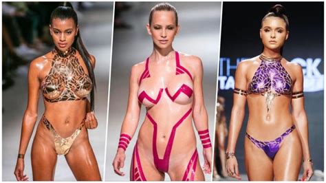 Stick On Swimwear New Trend Sees Bikini Made Of Duct Tapes See Pics