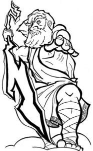 25 Desenhos Do Deus Grego Zeus Para Imprimir E Colorir Pintar