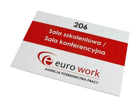 tablica tabliczka informacyjna z logo szyld A4 nadruk UV płyta PCV 3mm