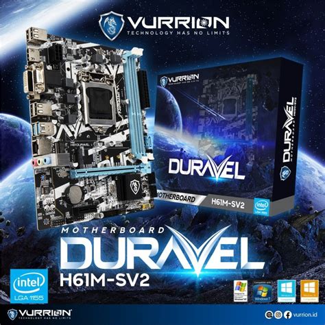 Jual Mainboard H M Sv Duravel Vurrion Intel Lga Mobo H Mb