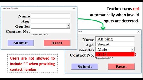 Excel VBA Auto Change Textbox Color YouTube