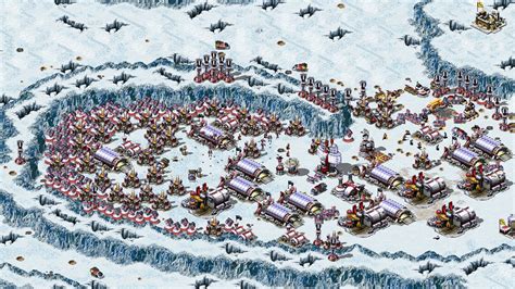 Red Alert 2 Extra Hard AI 7 Vs 1 Arctic Twist Map Prism Tank