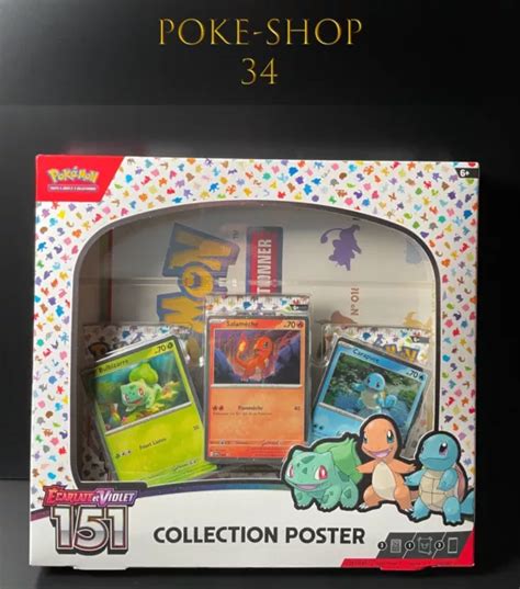 COFFRET POSTER EV3 5 EV 3 5 Pokémon 151 FR Neuf Scellé EUR 27 95