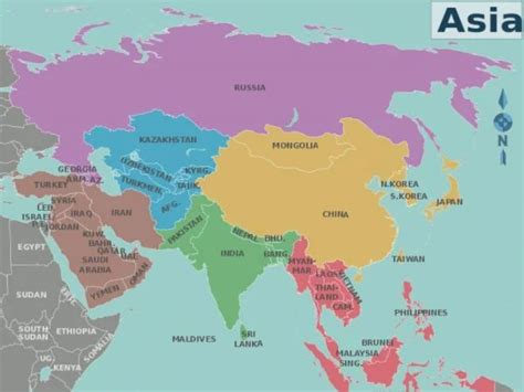 Mapa Pol Tico De Asia Mapa Politico De Africa Mapa Asia Politico Mapa