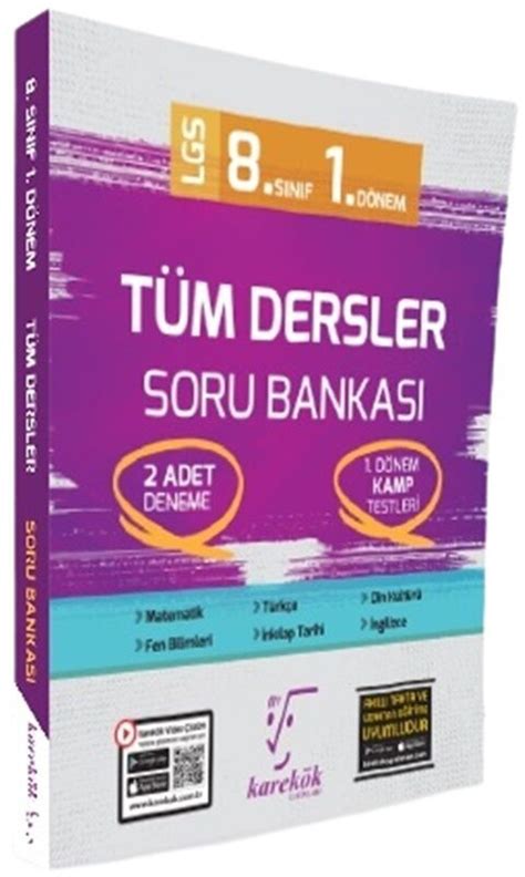 Karekök Yayınları 8 Sınıf LGS Tüm Dersler 1 Dönem Soru Bankası