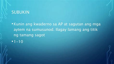 Ap Week Q Hamon At Pagtugon Sa Mga Gawaing Pangkabuhayan Ng Pptx