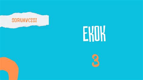 Ebob Ekok Soru Z M Sinif Ebob Ekok Youtube