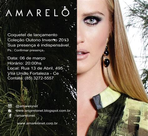 Amarelô Lançamento da Coleção Outono Inverno 2013