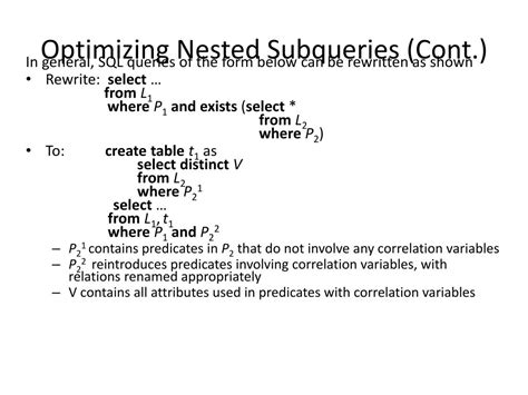 ppt query optimization powerpoint presentation free download id 5579569
