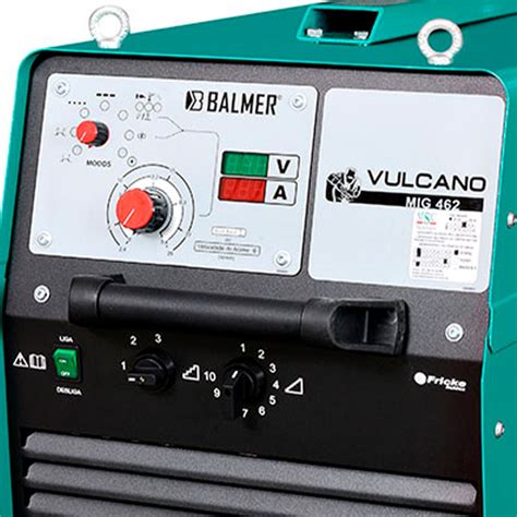 Aparelho De Solda MIG MAG Cabecote Externo Trifasica Balmer Vulcano 462