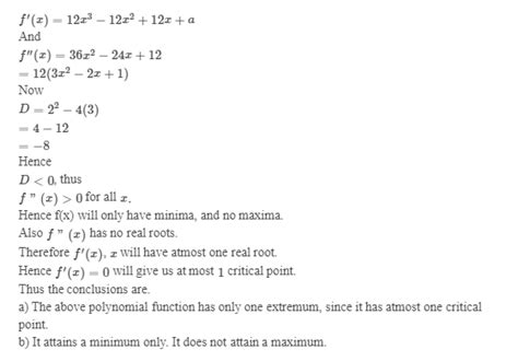 for all a b∈ r the function f x 3x 4 4x 3 6x 2 ax b has