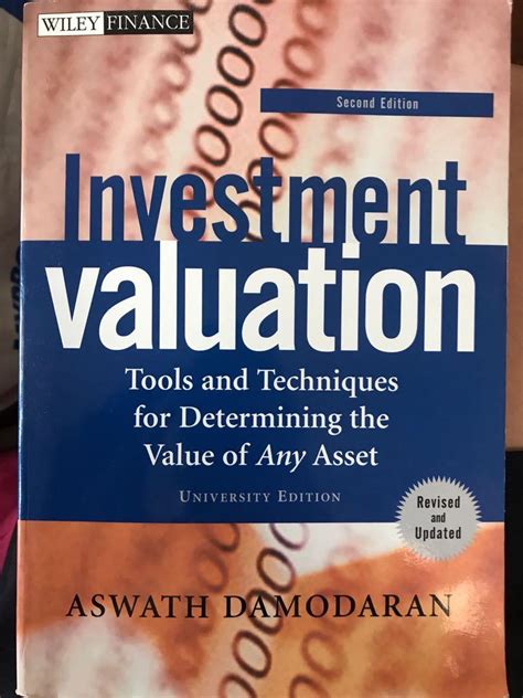 Investment Valuation 2nd Edition By Aswath Damodaran Hobbies Toys