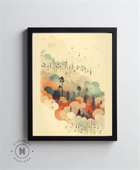 Krajobraz Muzyczny 30x40 Cm Bez Ramy Harmony Posters Sklep