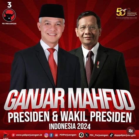 Pasca Diumumkan Bepasangan Ganjar Mahfud Daftar Sebagai Capres