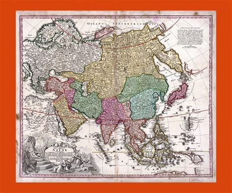 Old Maps Of Asia Collection Of Detailed Old Maps Of Asia Vintage