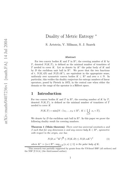 pdf duality of metric entropy