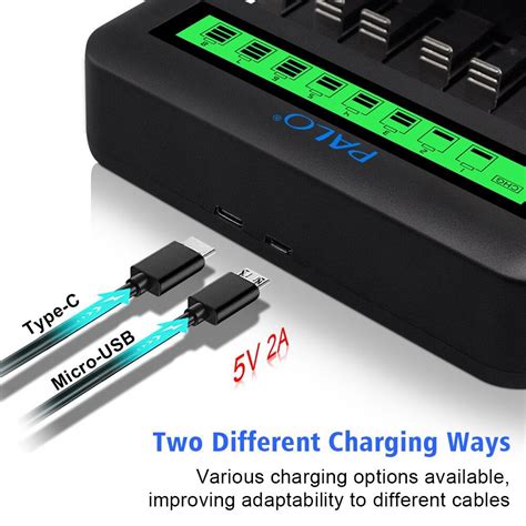 Buy Palo V Aa Aaa Rechargeable Batteries Slots Lcd Display Usb