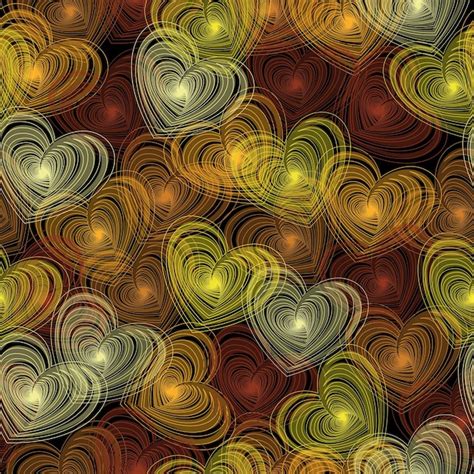 Premium Vector Seamless Pattern Multicolored Hearts