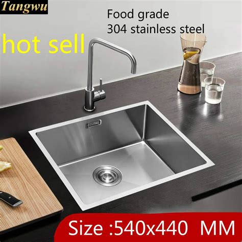 Cretsiz Kargo Moda Trompet Mutfak Manuel Lavabo Tek Ukur 304 G Da S N F