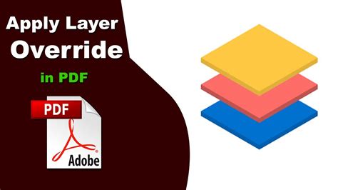 how to apply layer override in pdf with adobe acrobat pro 2020 youtube