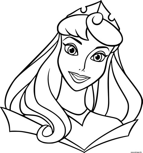 Coloriage Princesse Aurora Dessin Princesse à imprimer