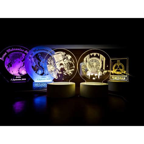 Jual Lampu Tidur Akrilik Bisa Custom Plakat Plakat Akrilik Plakat