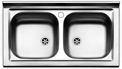 Lavello Cucina Appoggio Apell Mod Pisa In Acciaio Inox Cm 80x50 2