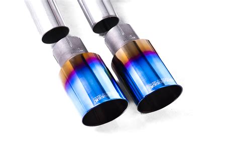 Milltek Sport Non Resonated Cat Back Exhaust System Burnt Titanium Tips