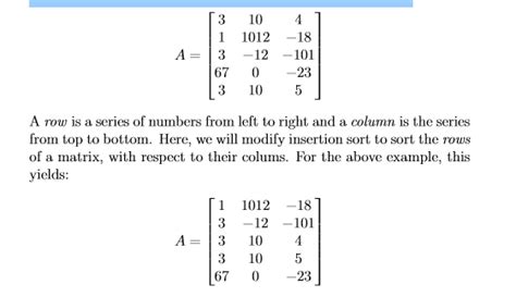solved an integer matrix is an n×m array of integers for