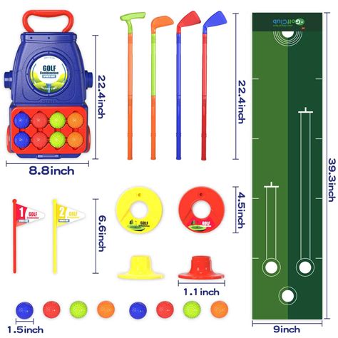 Du Y Zestaw Do Gry W Golfa Dla Dzieci Kijki W Zek Pi Ki Mini Golf