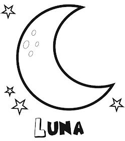 Dibujos Para Imprimir Y Colorear Luna Para Colorear