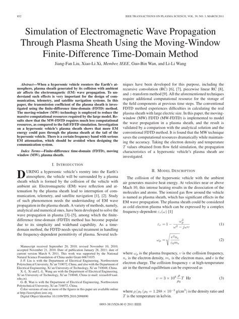 pdf an effective cfs pml implementation for cylindrical coordinate fdtd method