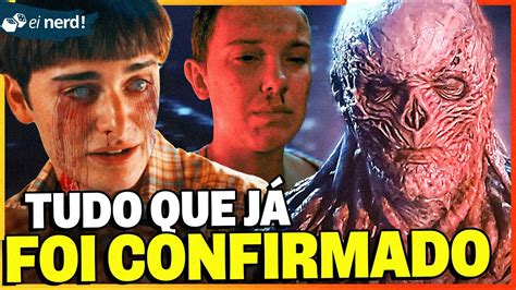 TUDO QUE JÁ ESTÁ CONFIRMADO DA TEMPORADA 5 DE STRANGER THINGS YouTube