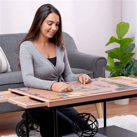 Snapklik 1000 Piece Rotating Wooden Jigsaw Puzzle Table 4