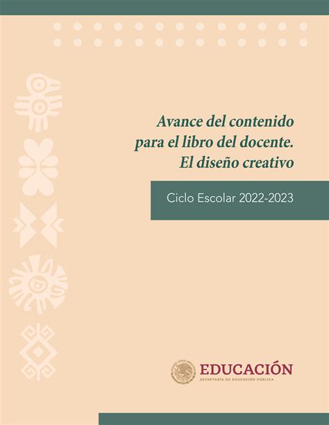 El Diseno Creativo PLANES Y PROGRAMAS 2022 Avance Del Contenido