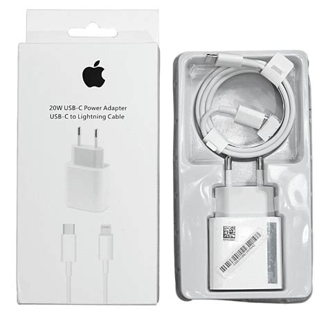 Kit Carregador De Parede Usb C 20W Cabo USB C Lightning De 1M P