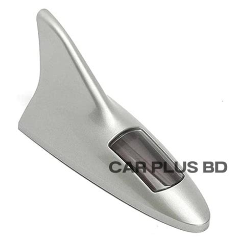 Car Solar Shark Fin Antenna Fin Roof Antenna Flash Warning Tail Light