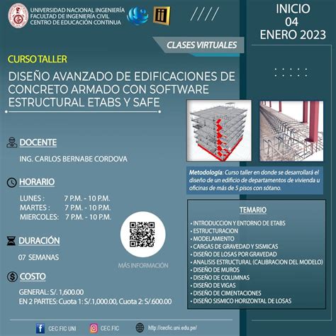 Curso Taller Dise O Avanzado De Edificaciones De Concreto Armado Con