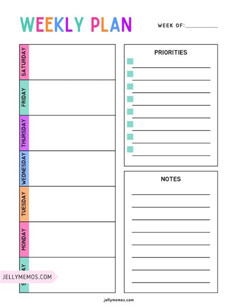Free 18 Page Life Planner Cute Printable Planner Pages JellyMemos In
