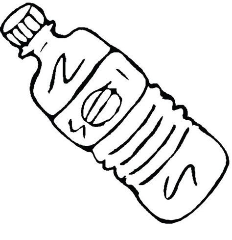 Water Bottle Coloring Page At Getcolorings Free Printable