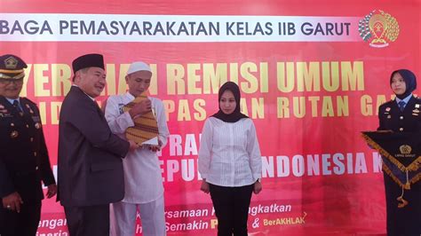 Ratusan Panghuni Lapas Garut Dapat Guyuran Remisi HUT RI 2 Napi Asing