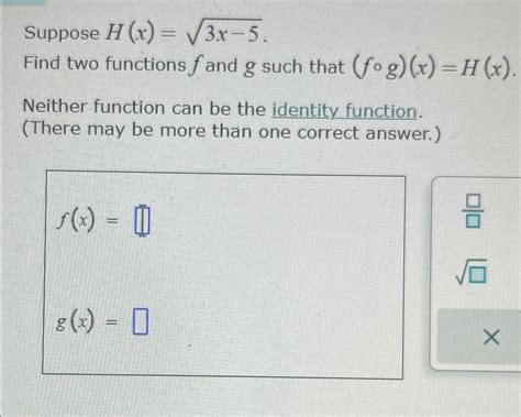 Solved Suppose H X X Find Two Functions F And G Such Chegg