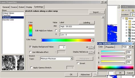 Arcgis 10 0 How To Create A Color Ramp In ArcGIS10 Where The Zero