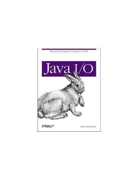 o reilly java io pdf