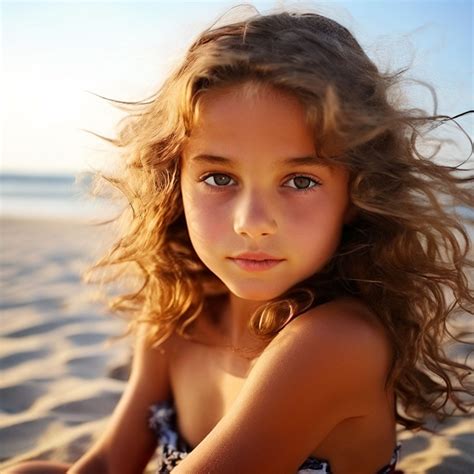 J Hriges M Dchen Im Bikini Im Sand Liegend Mit Gespreizte By B P